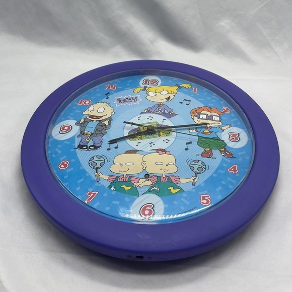 Mattel | Accents | Vintage Nickelodean Rugrats Clock | Poshmark